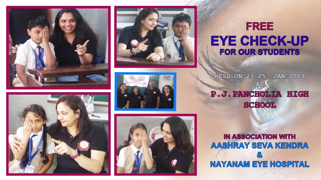 Free Basic Eye Check-up Camp held for our students. – P. J. PANCHOLIA ...