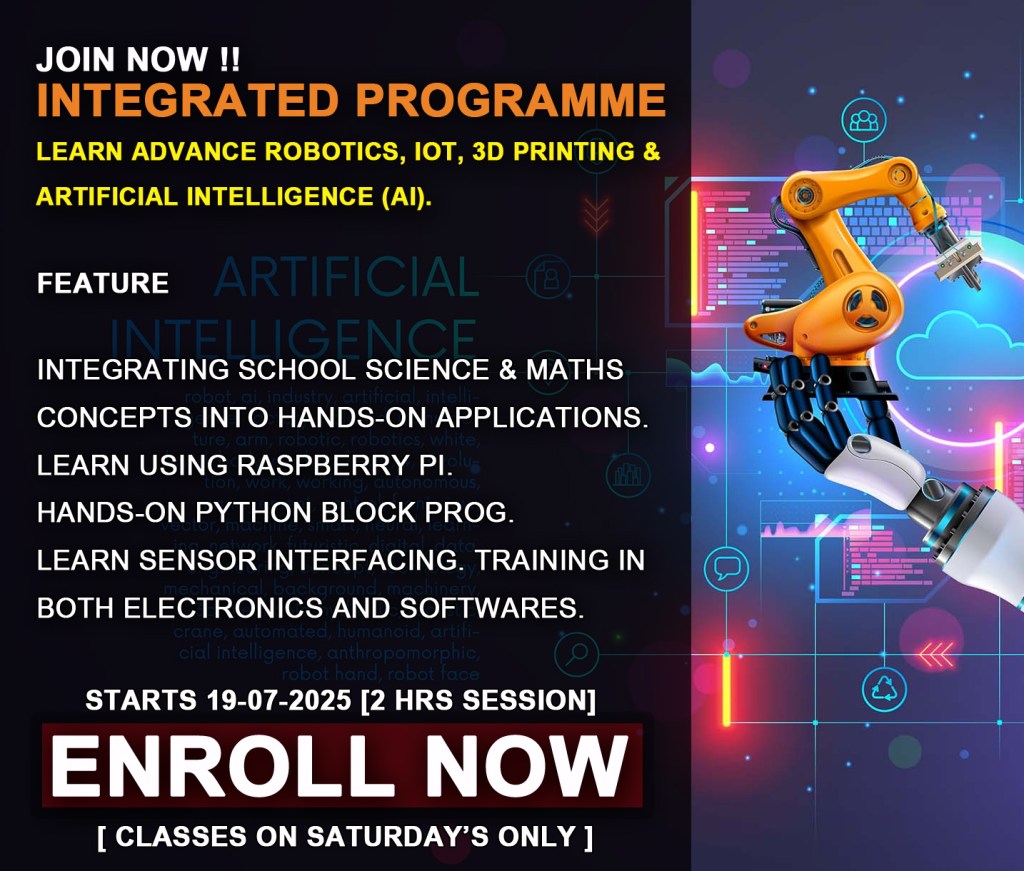 Integrated Programme in advance robotics, IOT, 3D printing, Data Science and AI. – P. J ...